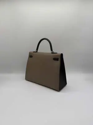 Hermès Kelly Hss Gris Asphalte/ Graphite Epsom Brushed Palladium Hardware