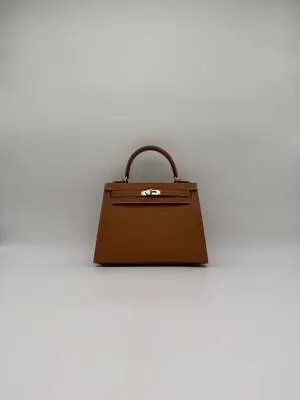 Hermès Kelly Gold Epsom Palladium Hardware