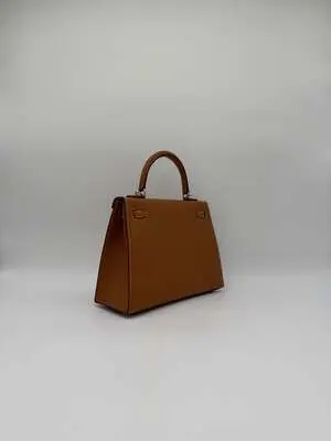 Hermès Kelly Gold Epsom Palladium Hardware