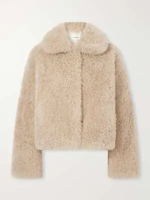 YVES SALOMON Shearling Jacket - Cream