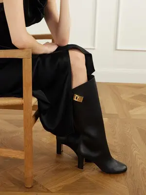 FERRAGAMO Elli 70 Embellished Leather Boots