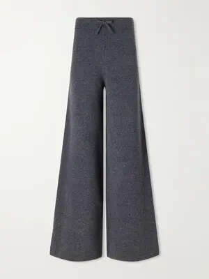 YVES SALOMON YVES SALOMON Drawstring Wool-Blend Wide-Leg Pants