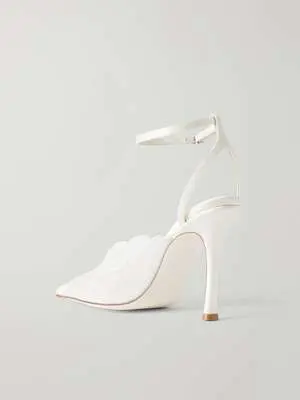 JIMMY CHOO Faiz 100 Lace Pumps - Ivory