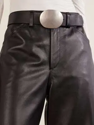 NILI LOTAN Wayne Leather Belt