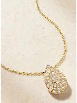 L'ATELIER NAWBAR Bond Drop 18-karat Diamond Pendant Necklace