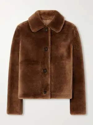 YVES SALOMON Shearling Jacket - Light Brown