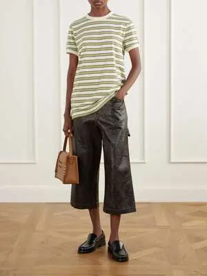 SANDERLAK Striped Cotton-jersey T-shirt