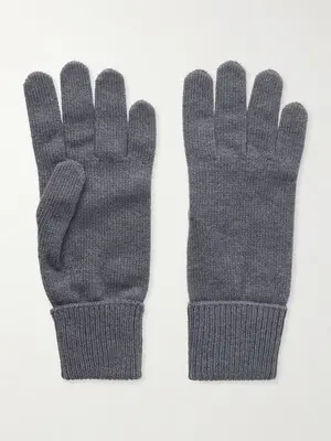 Johnstons Of Elgin Doris Cashmere Blend Gloves - Gray