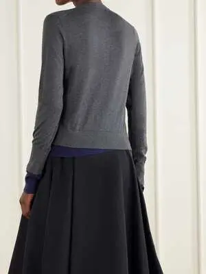 Acne Studios Argyle Silk, Wool And Cashmere-blend Cardigan