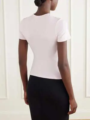 SKIMS Stretch-cotton Jersey T-shirt - Pink