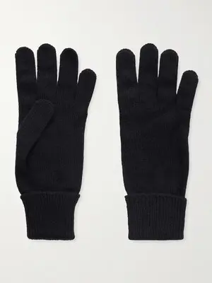 Johnstons Of Elgin Cashmere Blend Gloves - Black