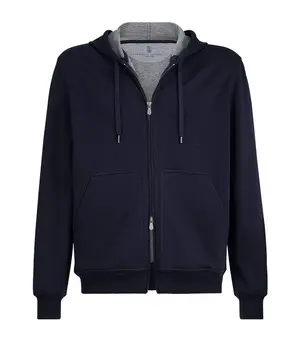 Brunello Cucinelli French Terry Zip-up Hoodie