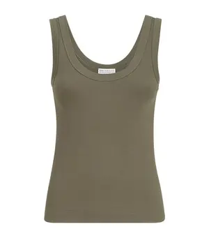 Brunello Cucinelli Stretch-cotton Tank Top