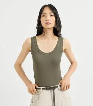 Brunello Cucinelli Stretch-cotton Tank Top