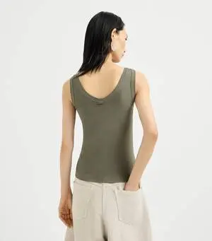 Brunello Cucinelli Stretch-cotton Tank Top