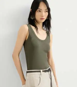 Brunello Cucinelli Stretch-cotton Tank Top