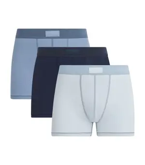 SKIMS Stretch-jersey Boxer Briefs - Blue