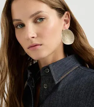 Brunello Cucinelli Monili-trim Denim Shirt