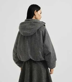 Brunello Cucinelli Down Virgin Wool-blend Hooded Jacket