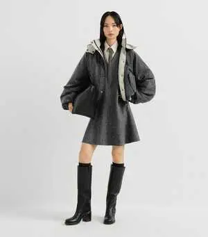 Brunello Cucinelli Down Virgin Wool-blend Hooded Jacket