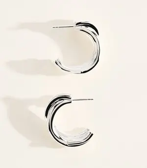 Completedworks Plated Irregular Hoop Earrings