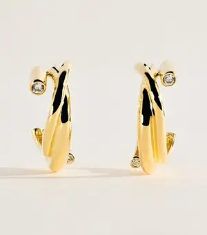 Completedworks Plated Irregular Hoop Earrings