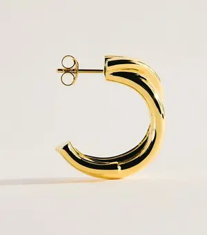 Completedworks Plated Irregular Hoop Earrings