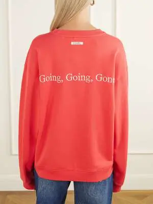 FRAME Sotheby's Logo-embroidered Cotton-jersey Sweatshirt