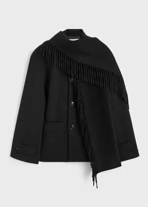 TOTEME Fringed Scarf Jacket