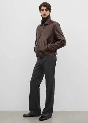 TOTEME Zip Leather Jacket