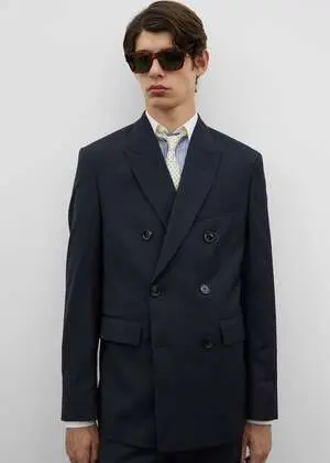 TOTEME Boxy Db Jacket - Navy
