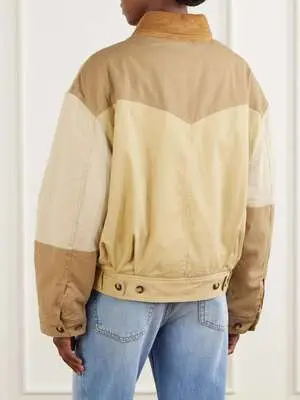 MARANT ETOILE Risla Corduroy-trimmed Cotton Jacket