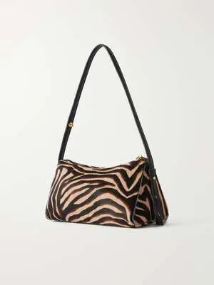 Veronica Beard Ziger Animal-print Calf Hair Shoulder Bag