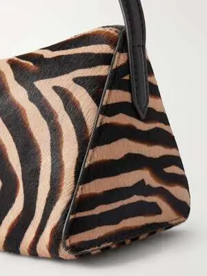 Veronica Beard Ziger Animal-print Calf Hair Shoulder Bag