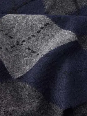 Johnstons Of Elgin Clan Checked Cashmere Scarf