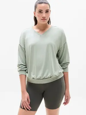 Athleta Move With Ease V-neck Top