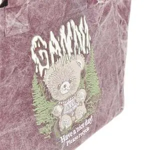GANNI Forest Teddy' Large Tote Bag