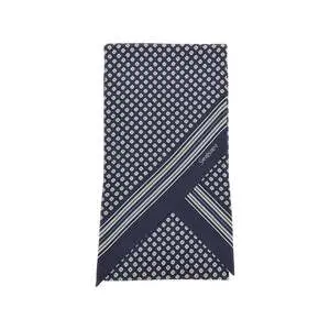 Saint Laurent Silk Twill Lavalliere Scarf - Blue