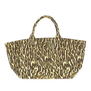 GANNI Leopard Canvas Xxl Tote Bag