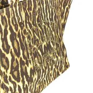 GANNI Leopard Canvas Xxl Tote Bag