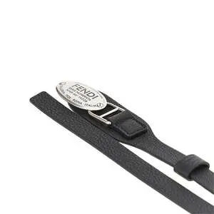 Fendi Selleria Leather Belt - Black