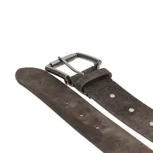 Max Mara Double Buckle Uede Leather Belt