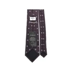 Saint Laurent Sik Jacquard Necktie