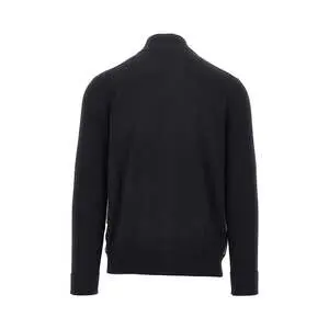 BALLANTYNE Diamond-shaped Cashmere Cardigan - Black