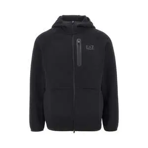 EA7 Natural Ventu7 Full-zip Hoodie