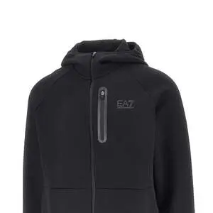 EA7 Natural Ventu7 Full-zip Hoodie