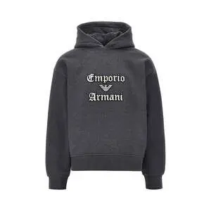 Emporio Armani Oft Touch Logo Embroidery Hoodie