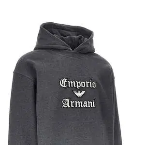 Emporio Armani Oft Touch Logo Embroidery Hoodie
