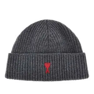 AMI Paris De Coeur' Wool Beanie Hat