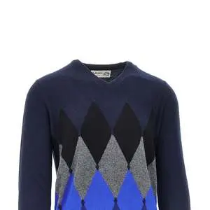BALLANTYNE Lozenge Cashmere Sweater